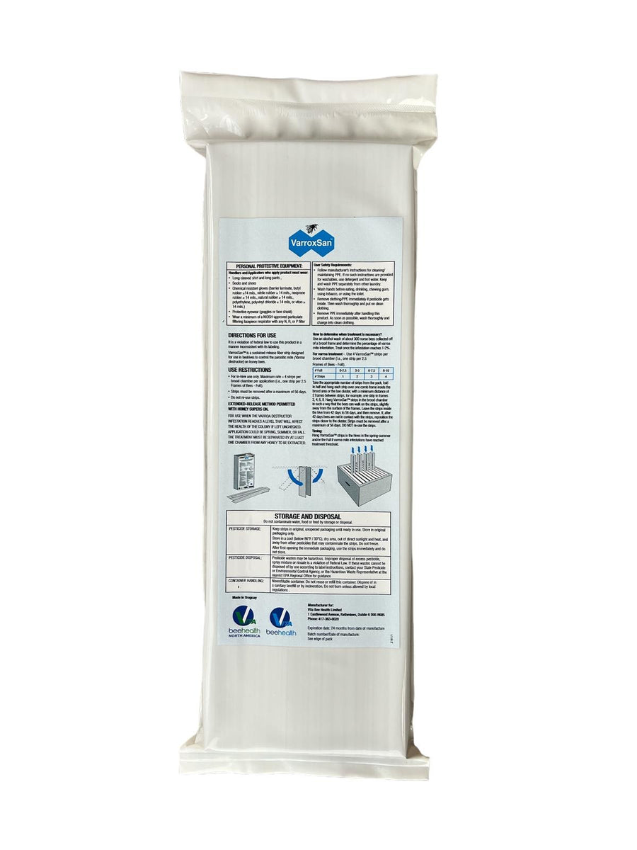VarroxSan Varroa Control Strips – Heritage Honeybee